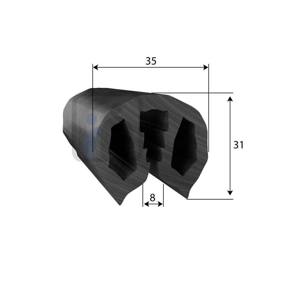 35mm Gunwale for Boats | The Rubber People Australia